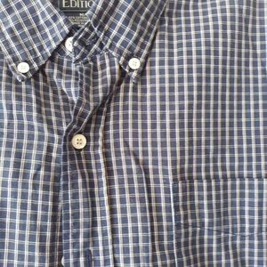 Basic Editions | Shirts | Mens Basic Edition Size Medium Navy Plaid ...